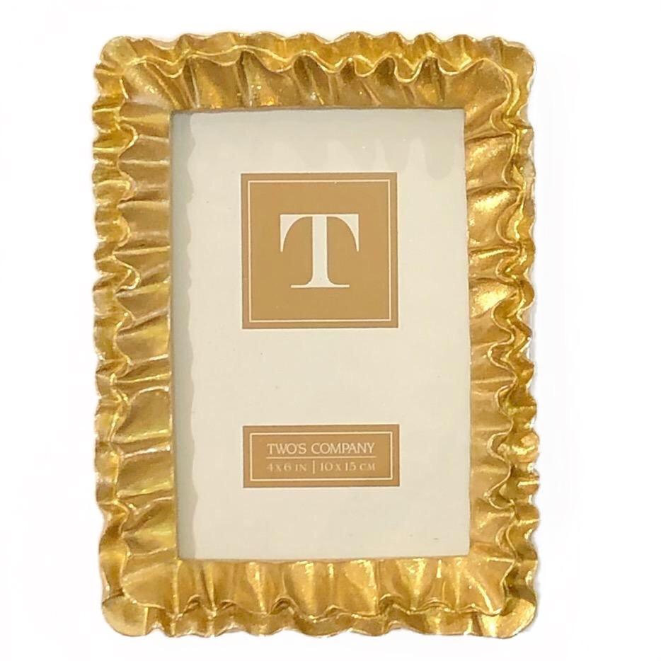 4x6 Gold Ruffle Frame – MSP Miss Smarty Pants